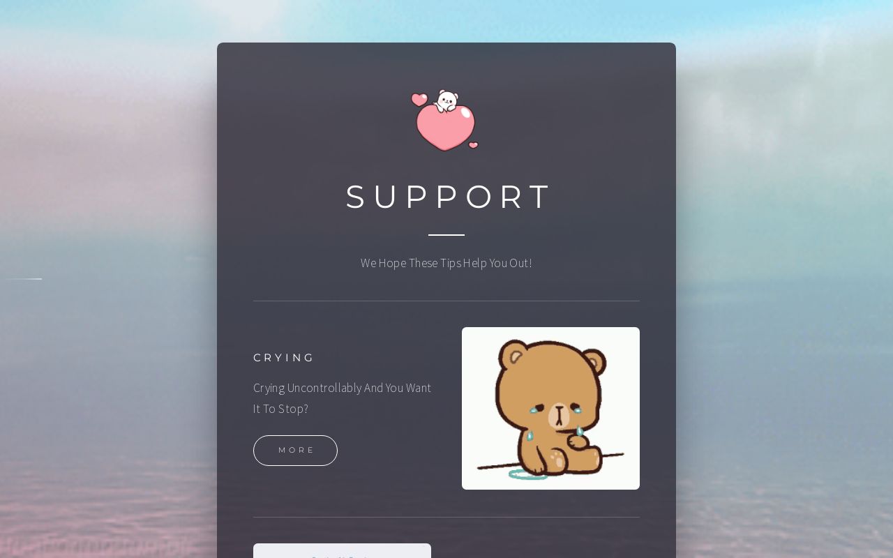 U.B System Support Carrd